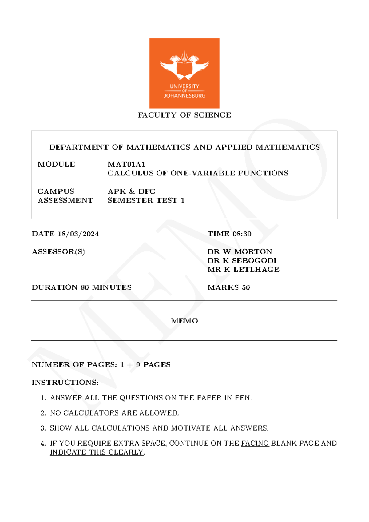 MAT01A1 Semester test 1 2024 MEMO b45854029 ee2093cfe2b8df6b51548 d6 ...