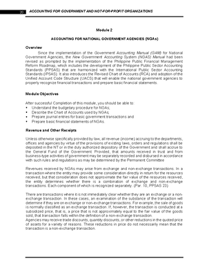 Chapter 1 - Government Accounting - Studocu