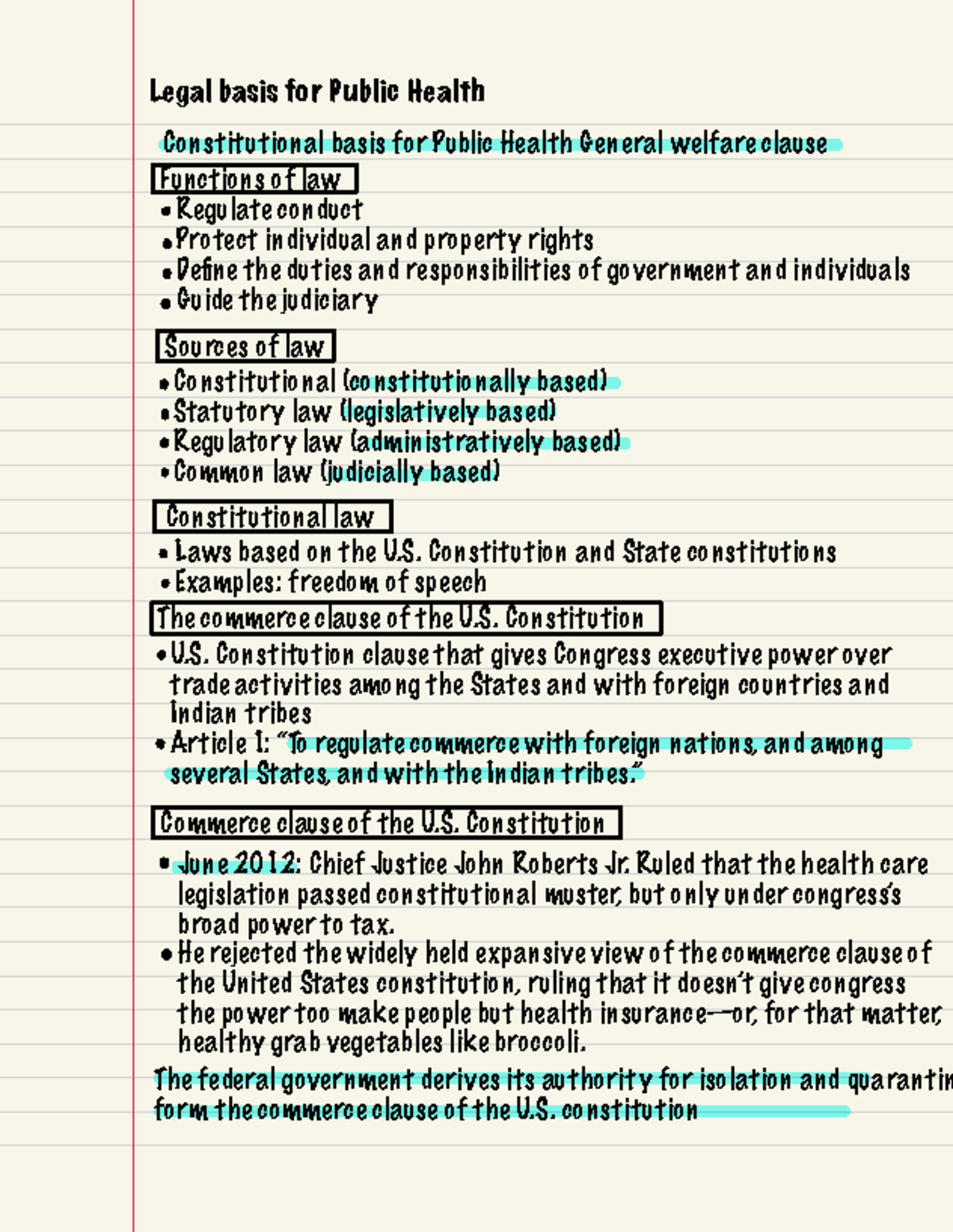 Legal Basis For Public Health - Legal basis for Public Health ...