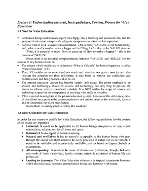 8. Lecture 4 - notes - Lecture 4: Right Understanding, Relationship and ...