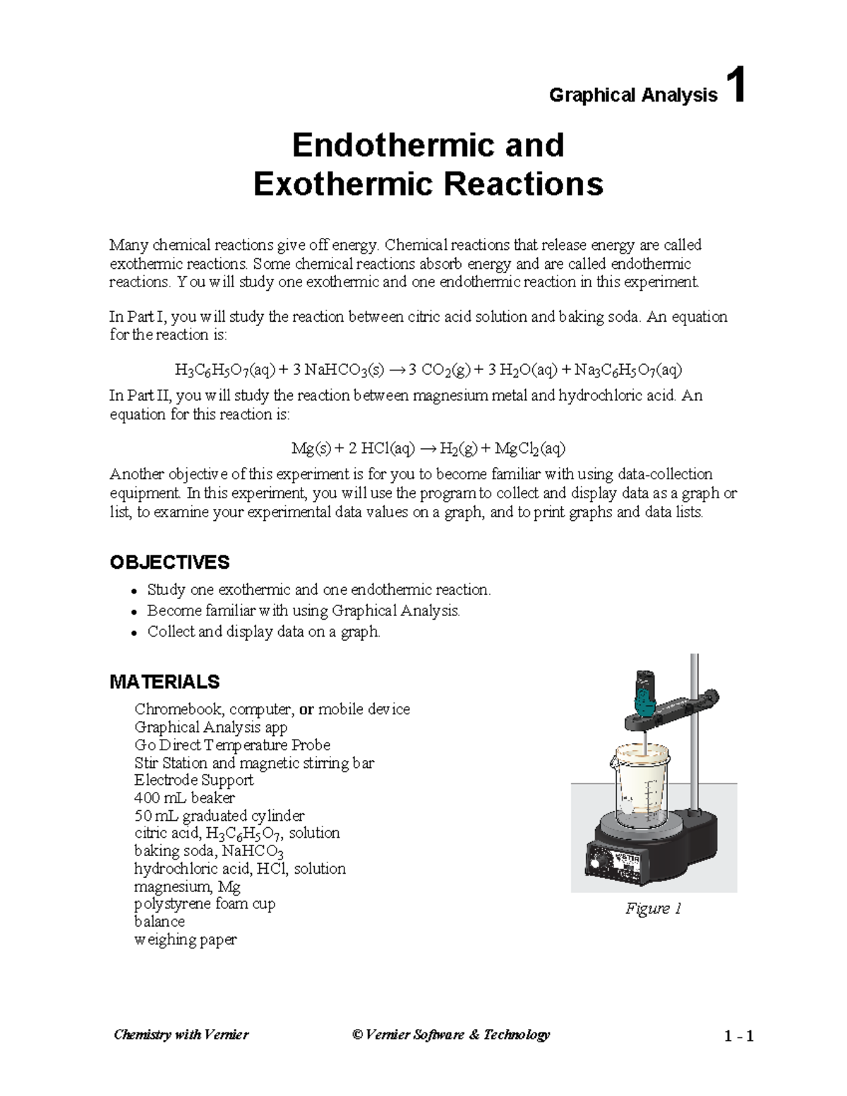 Lusean Stewart - Endo-Exothermic Student Lab Sheet - Chemistry with ...