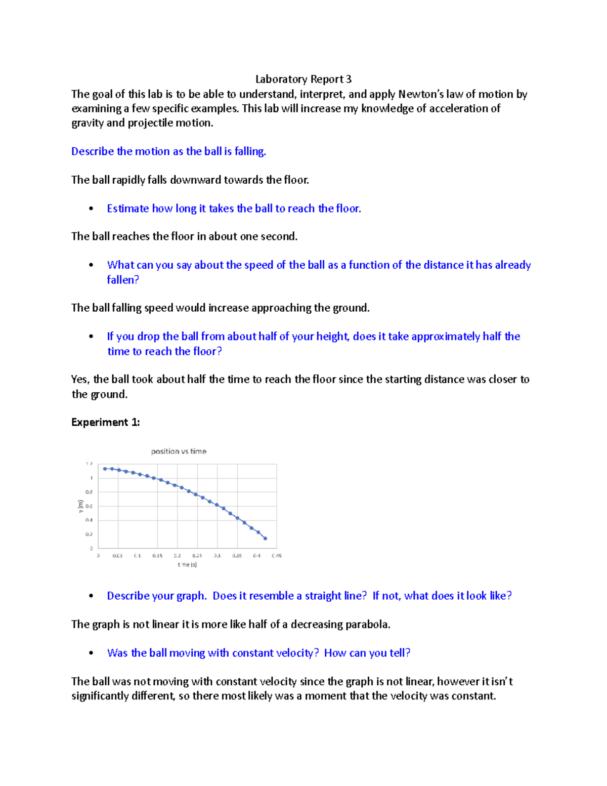 Phys221 lab3 - laboratory report 3 - Laboratory Report 3 The goal of this lab is to be able to ...