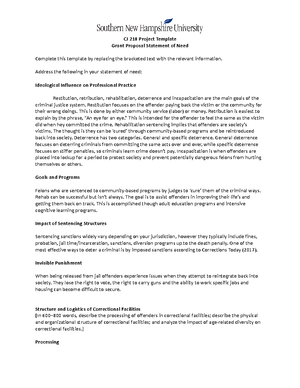 CJ 205 Module Three Practice Activity Template - CJ 205 Module Three ...