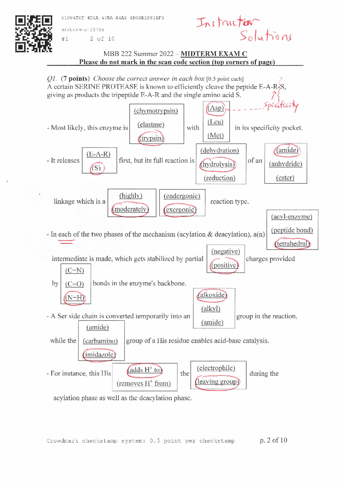 Midterm C-Solutions - Mbb 222 - Studocu
