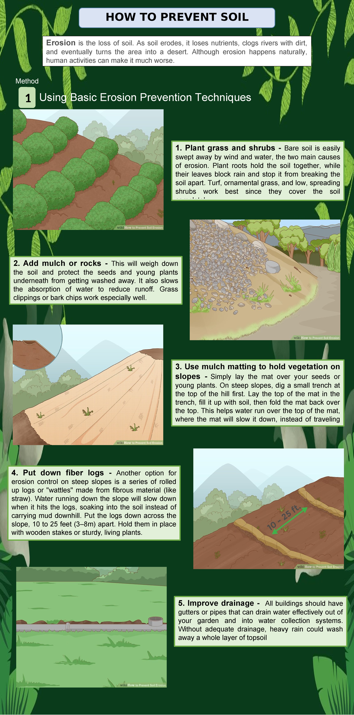 Infographic soil erosion - HOW TO PREVENT SOIL EROSION Erosion is the ...