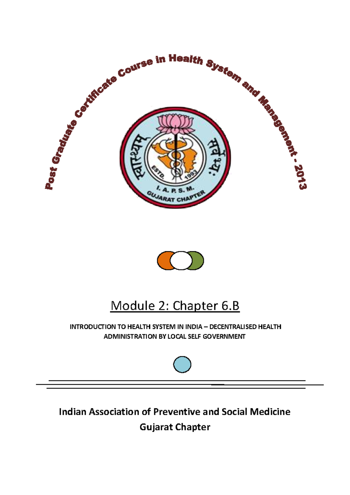 Mod2 Ch6B Local Self government - Module 2: Chapter 6 INTRODUCTION TO ...