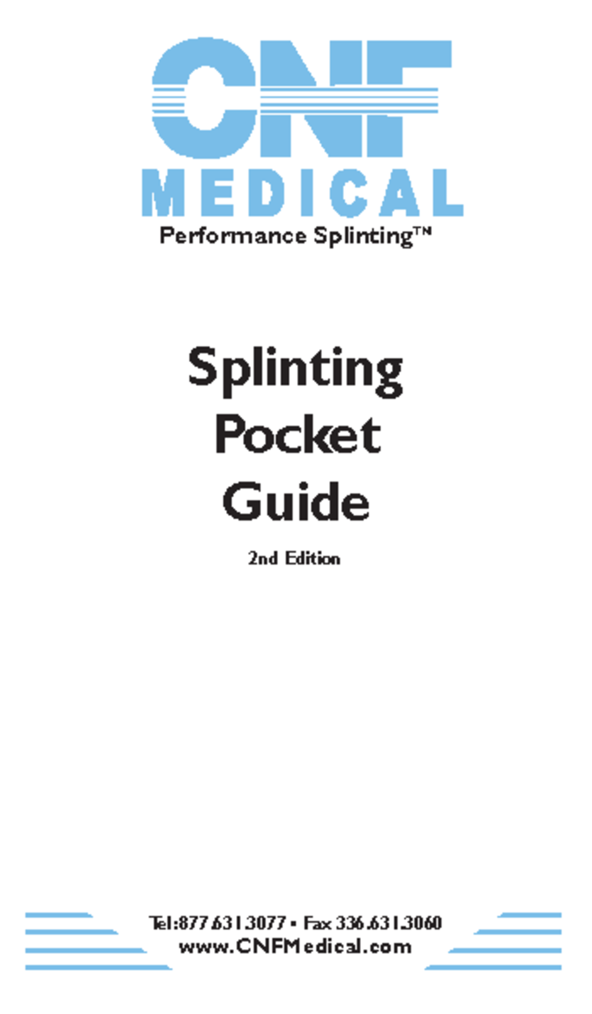 Cnf splinting pocket guide - Splinting Pocket Guide Performance ...