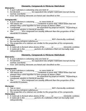 Mixtures and Solutions Review Sheet - Mixtures and Solutions Review ...