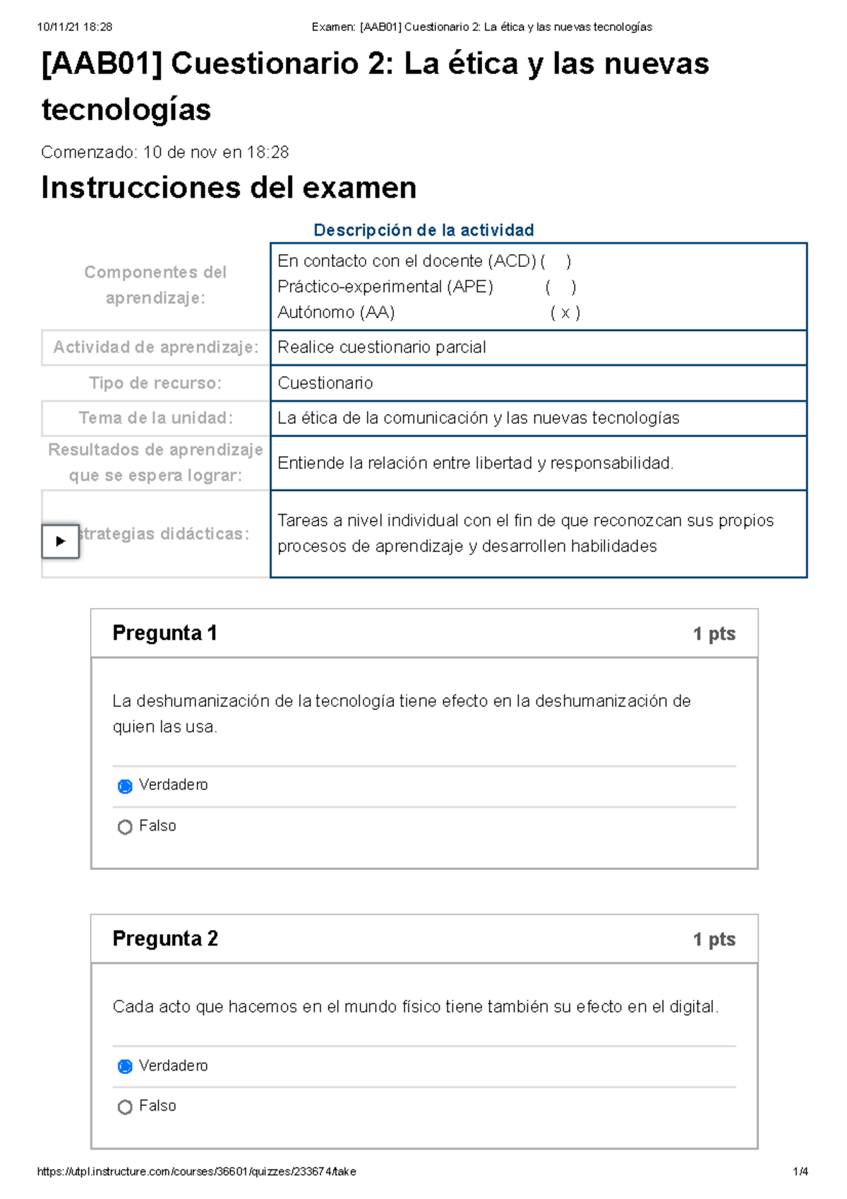 Examen [AAB01] Cuestionario 2 La ética y las nuevas tecnologías ...