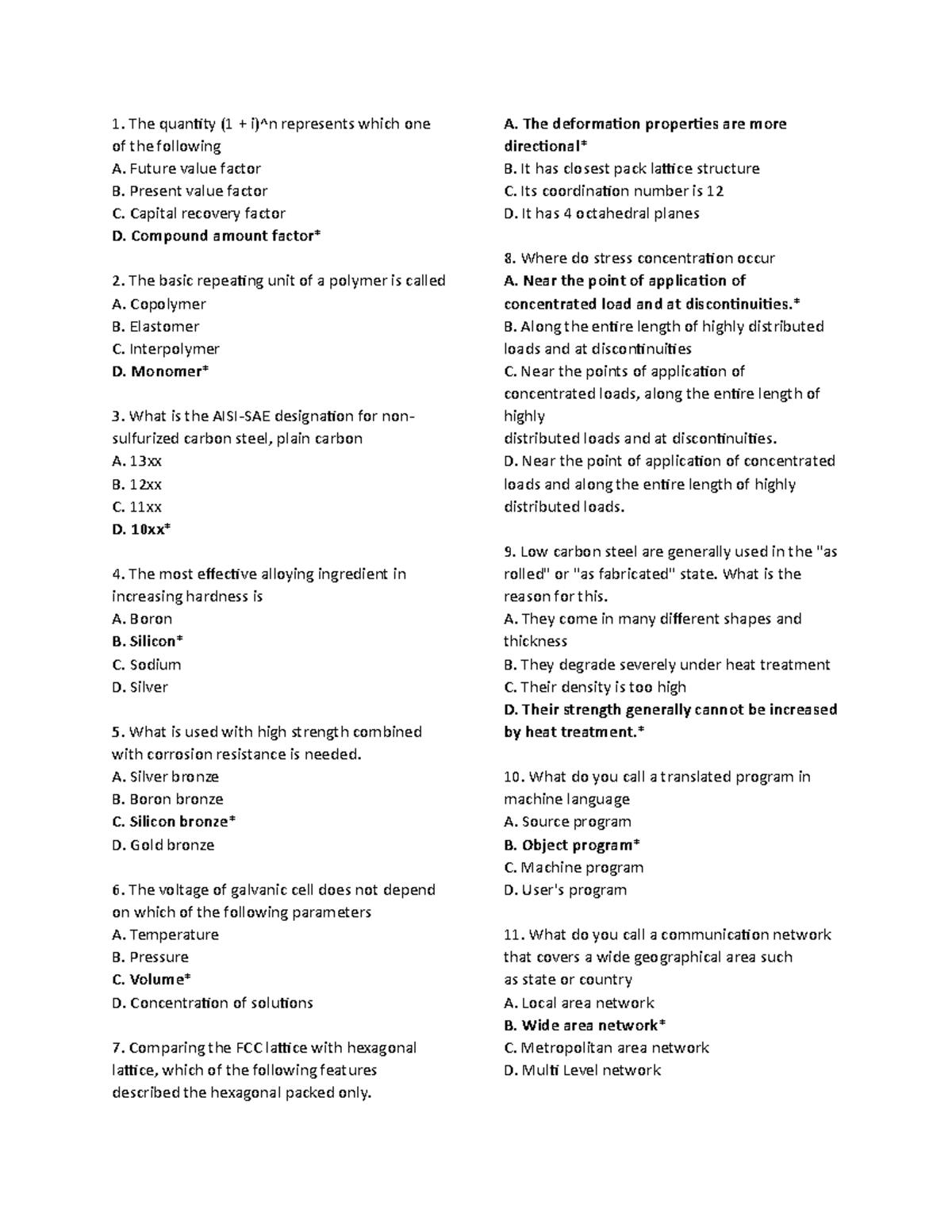 2 - Summary Environmental Science And Engineering - The quantity (1 + i ...
