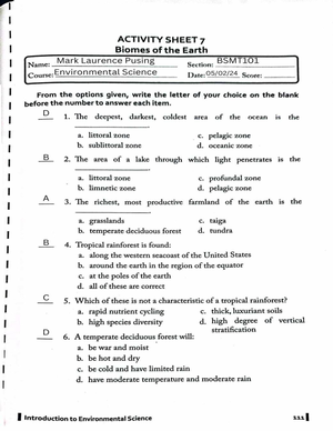 Science essential activity 3 - Mark Laurence Pusing BSMT1 01 Puffer ...