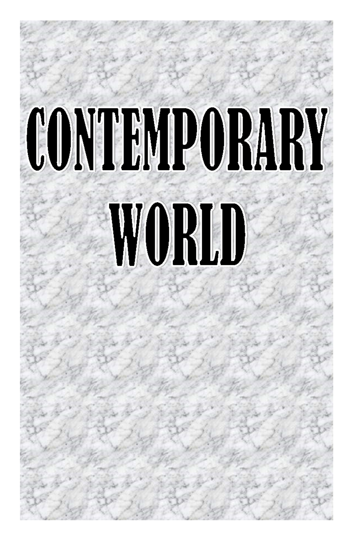 The Book in Contemporary World - The Contemporary World - Studocu