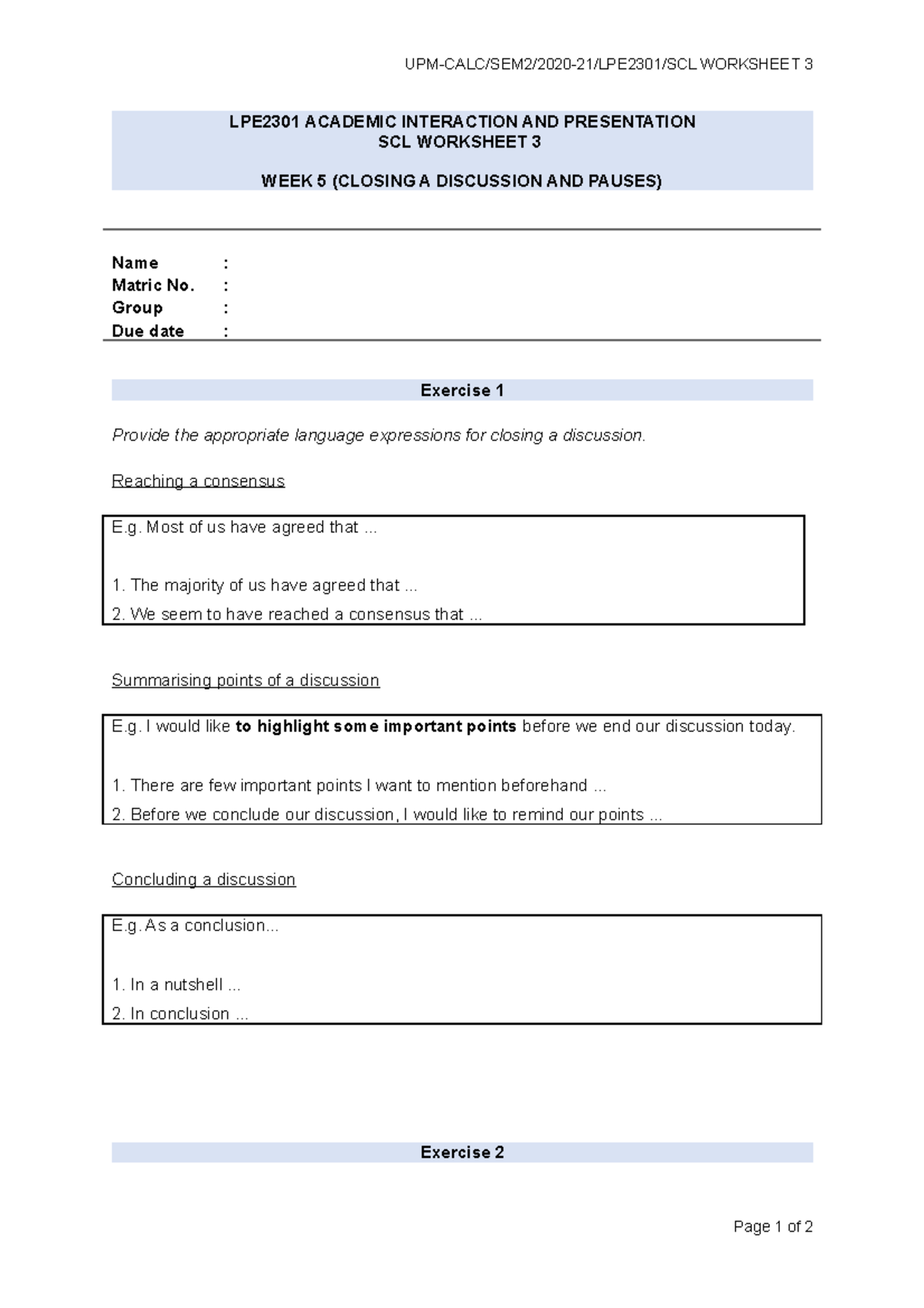 LPE2301 SCL Worksheet 3 - UPM-CALC/SEM2/2020-21/LPE2301/SCL WORKSHEET 3 ...