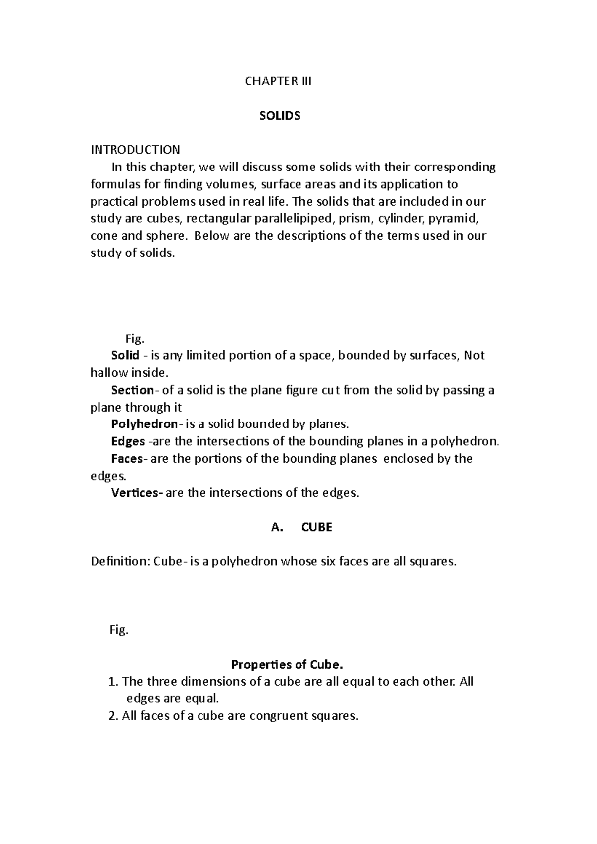 MOMchap 3-lec - CHAPTER III SOLIDS INTRODUCTION In this chapter, we ...