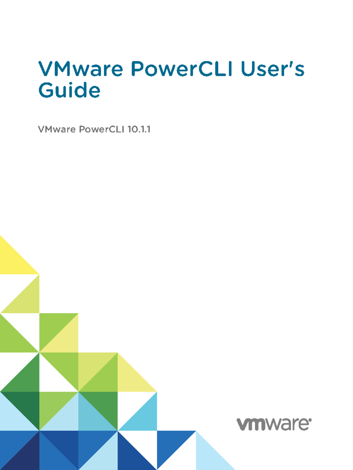 Vmware powercli 1011 user guide - VMware PowerCLI User's Guide VMware PowerCLI 10. You can find ...