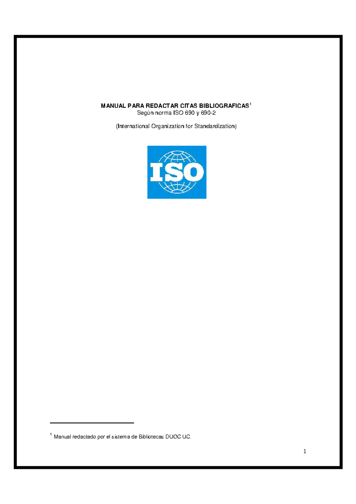 ISO 690 - pdf con reglas iso - MANUAL PARA REDACTAR CITAS ...