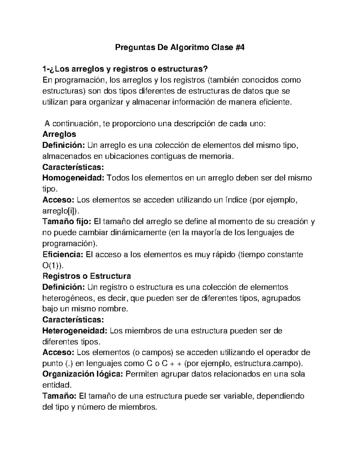 Aqui encontraras mas preguntas sobre Algoritmo computacionales. - Preguntas De Algoritmo Clase ...
