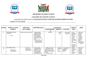 UNIT 2 - Computer System Hardware - COPPERBELT UNIVERSITY COMPUTER SCIENCE DEPARTMENT ...