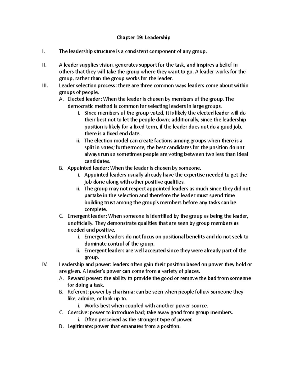 CP 2e CH19 Outline - This was used as chapter study guide and summary by Mrs. Wendi Lawlor - Studocu