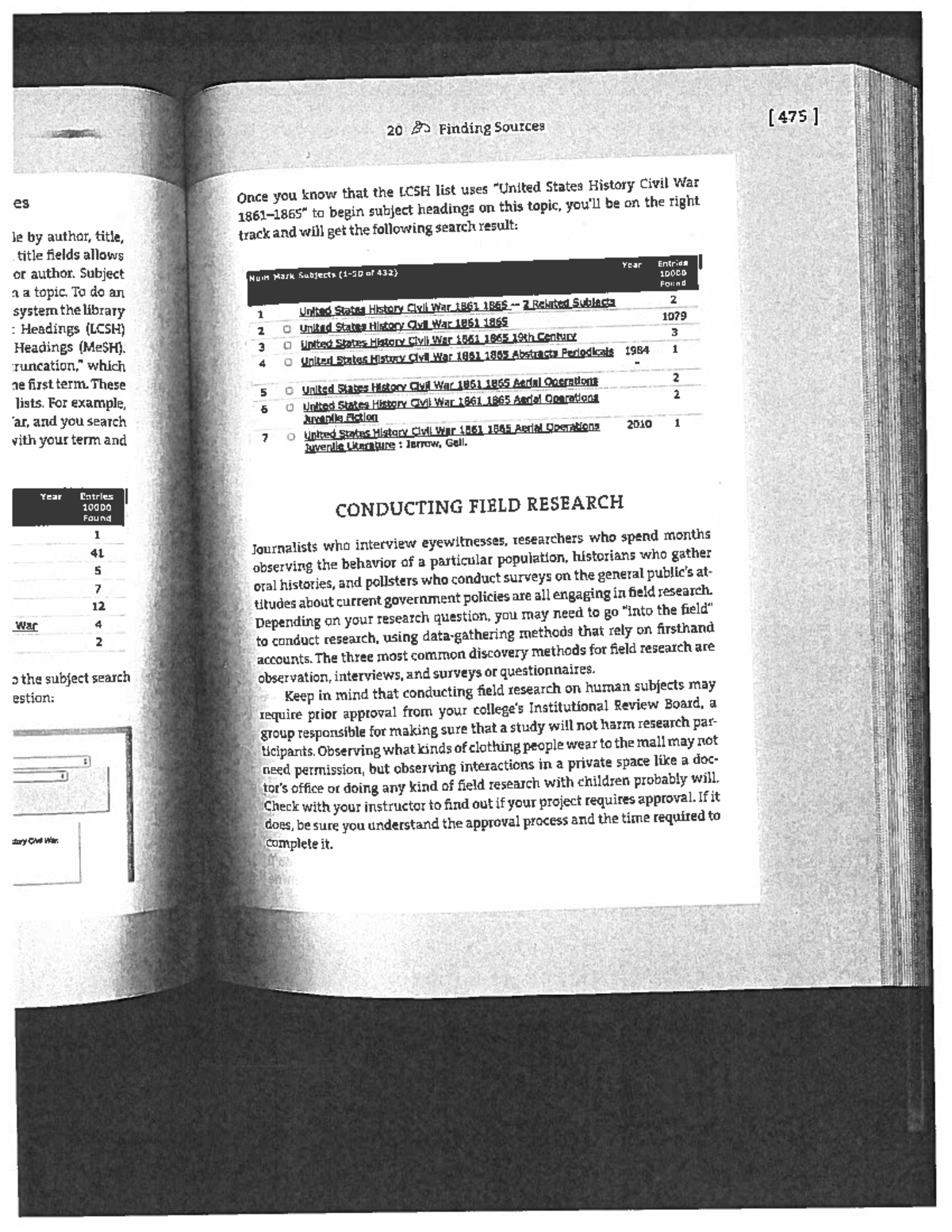 "Conducting Field Research," Everyone's an Author - 20 B Finding ...