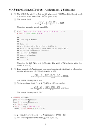 Assignment 1-solutions-1 - MAST20005/MAST90058: Assignment 1 Solutions ...