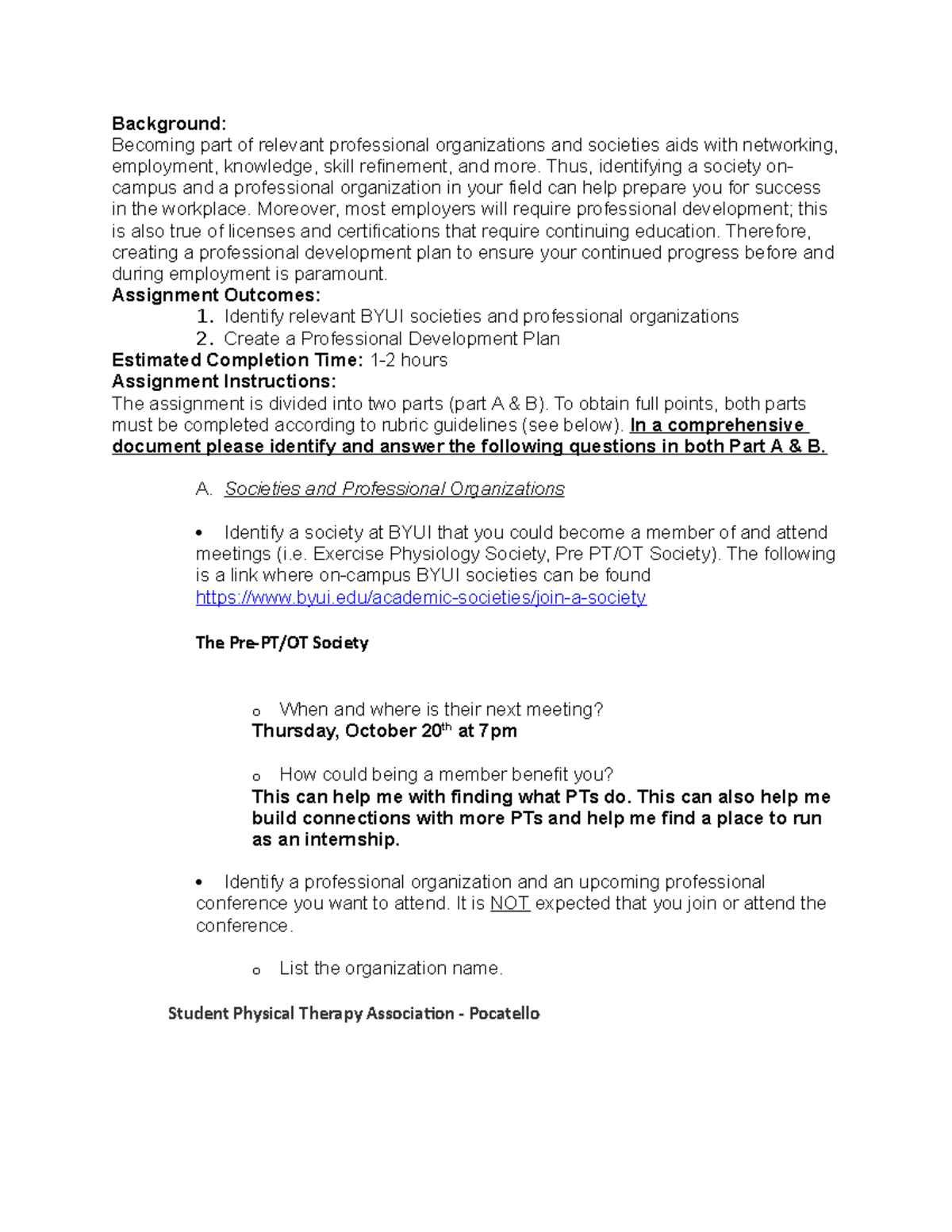 Professional Development Assignment Part 2 - Background: Becoming part ...