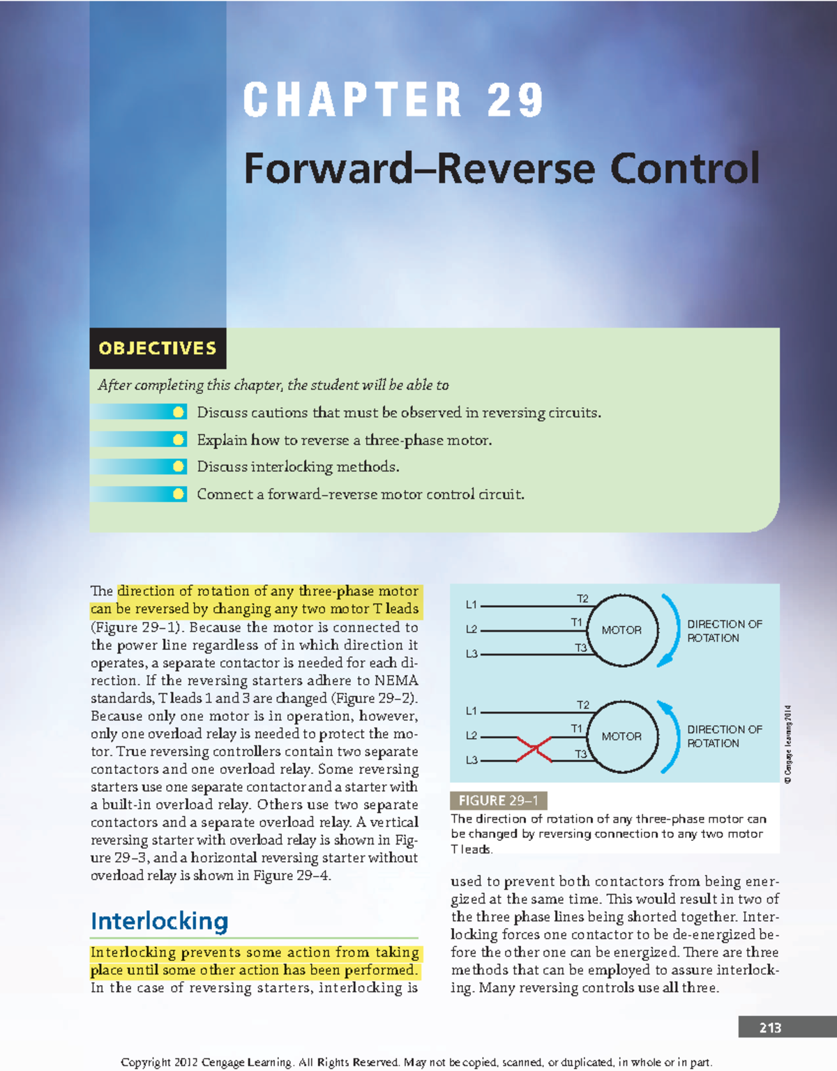 Industrial Motor Control chap 29 - 213 C h a p t e r 2 9 Forward ...