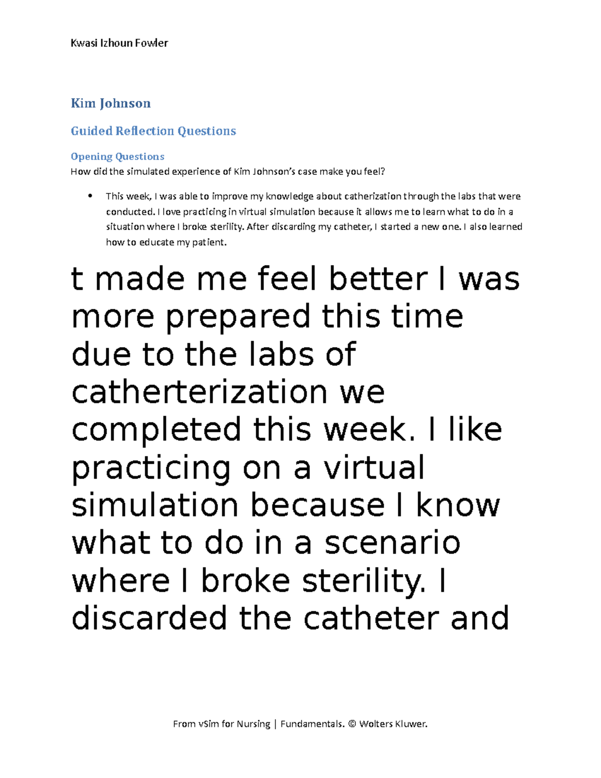 Vsims GRQ Kjohnson - Vsim - Kim Johnson Guided Reflection Questions ...