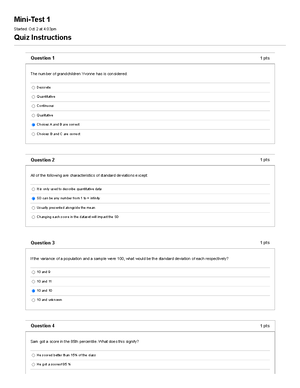 Classwork Exercise 5-2 - Classwork Exercise 5 Part 1: In the following ...