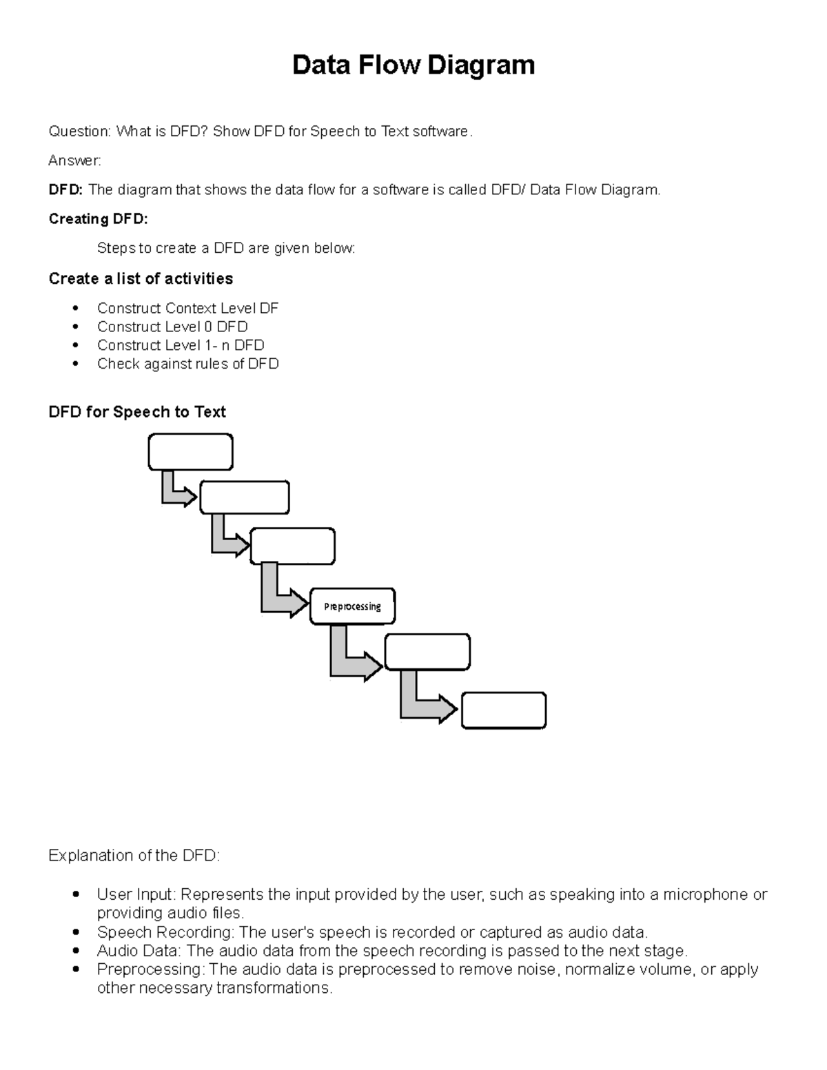 Dfd - The diagram that shows the data flow for a software is called DFD ...