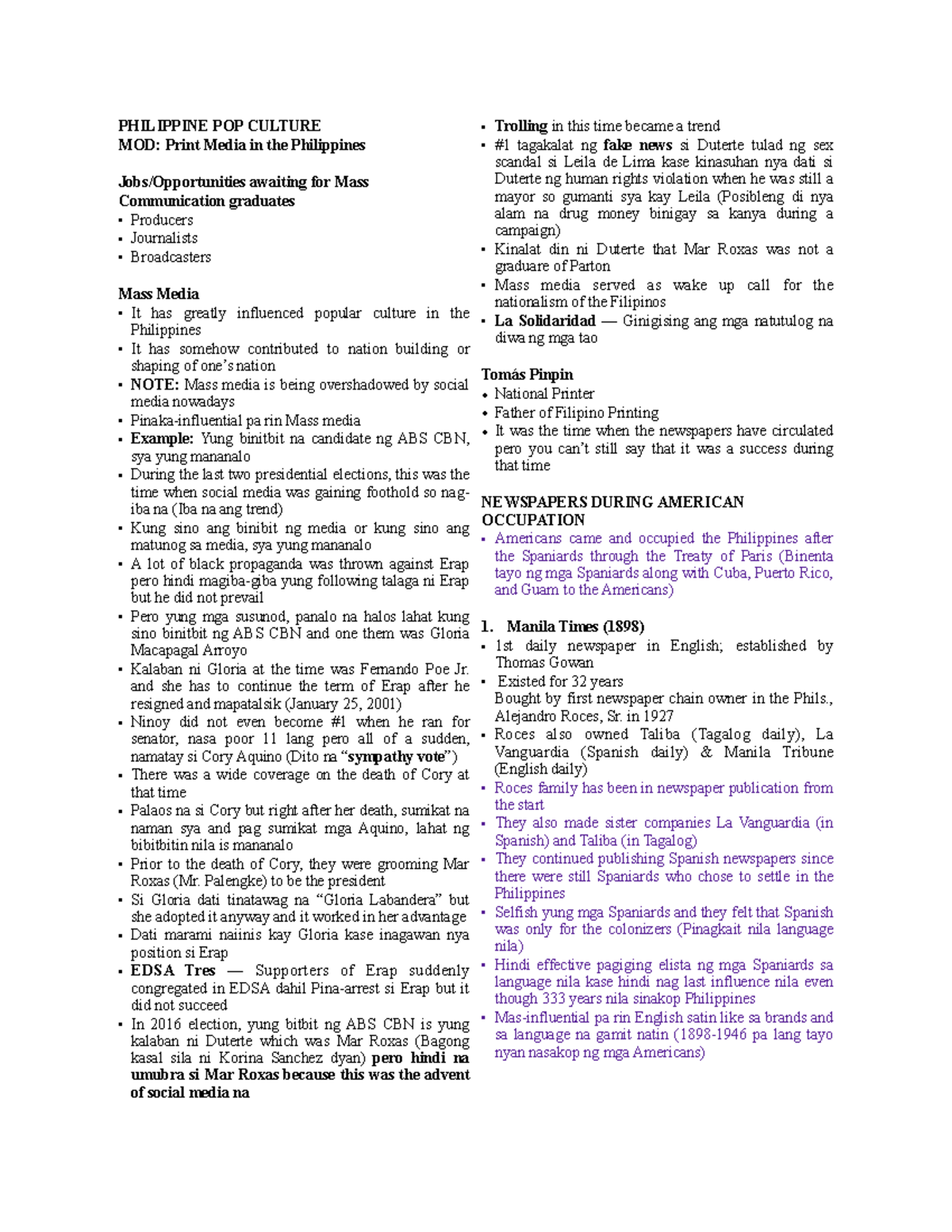Philippine POP Culture Print Media Philippines - PHILIPPINE POP CULTURE ...