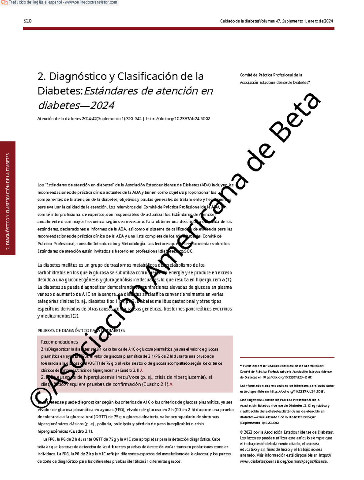 Standards-of-care-2024 removed - S20 Cuidado de la diabetesVolumen 47 ...