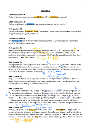 Tutorial 2 Solutions - Hope these help and have a great semester - Tutorial 2 Solutions Problem ...