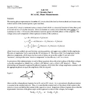 AC third formal lab - Ac circuits: Phase relationships lab Name ...