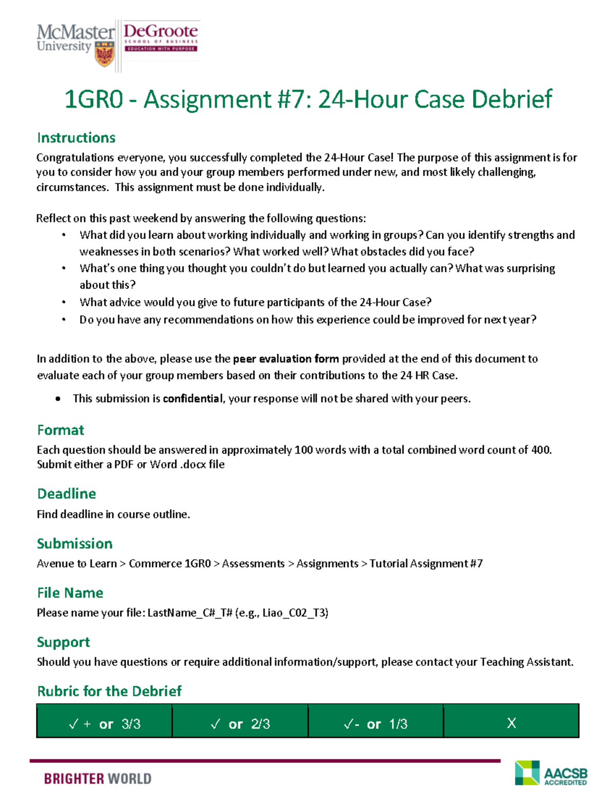 1GR0 - Tutorial Assignment 7 - 1GR0 - Assignment # 7 : 24 - Hour Case ...