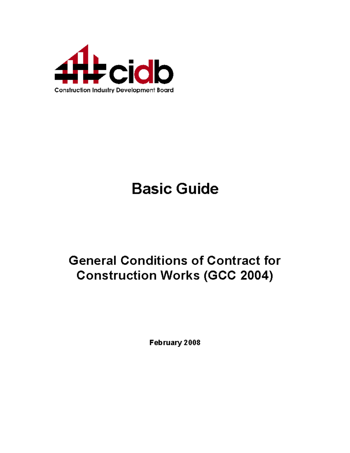 M11 A Basic Guide to General Conditions of Contract for Construction ...