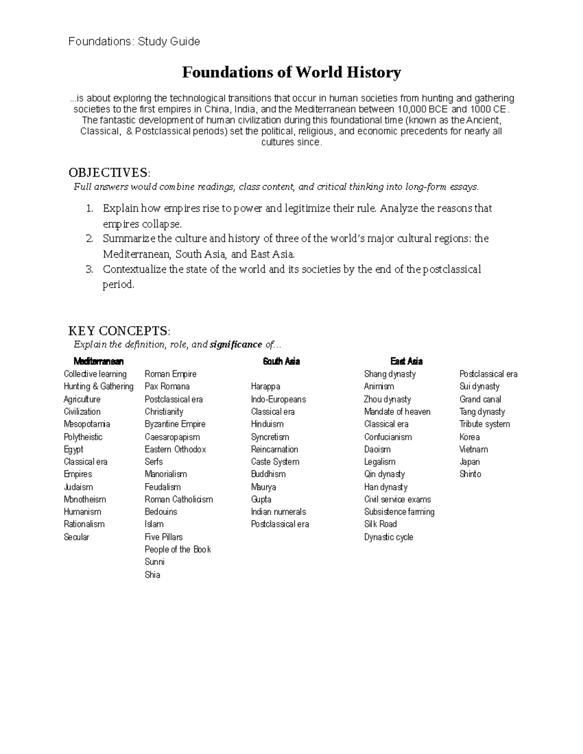 00 foundations - study guide 21-22 - Foundations: Study Guide ...