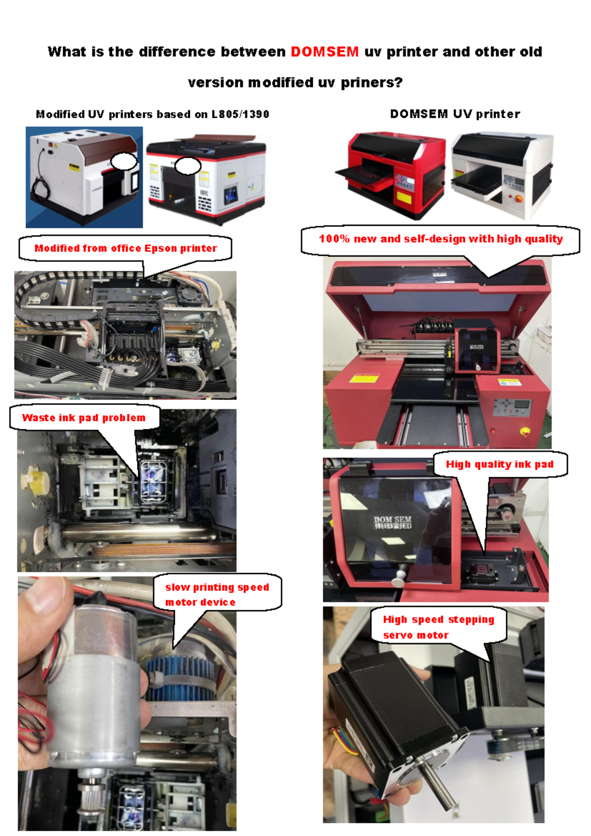 What is the difference between Domsem uv printer and other old version ...