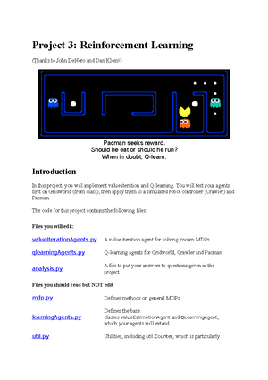 CSE511A 2016-2017 Project 2 - Project 2 Multi-Agent Pacman - Project 2: Multi-Agent Pacman ...