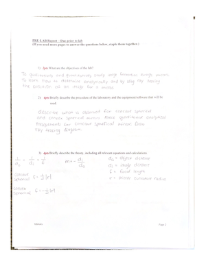 Physics 2 Lab #10 prelab - PHY 222 - CSU - Studocu