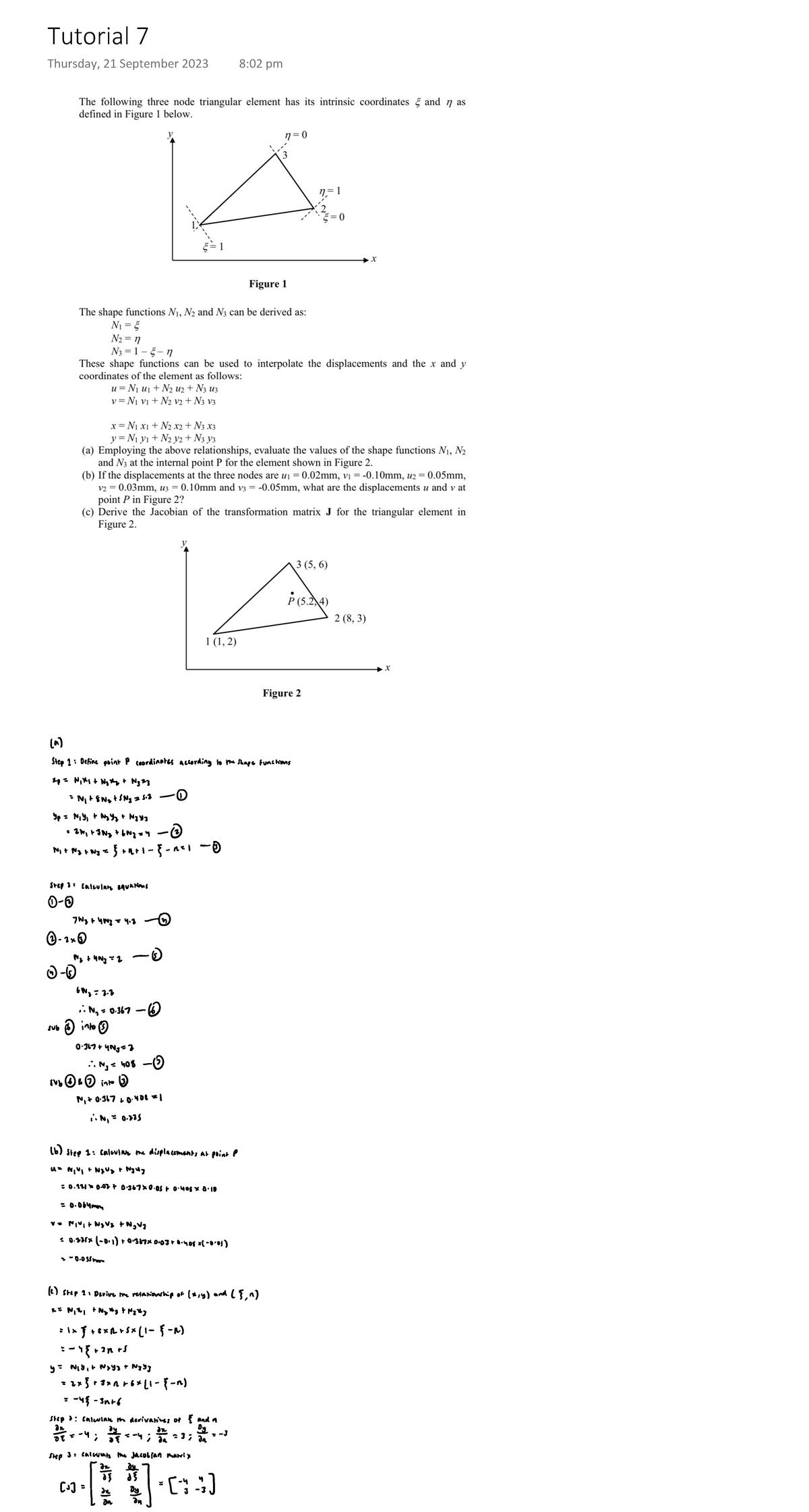 Tutorial 7 - 300488 - Tutorial 7 Thursday, 21 September 2023 8:02 pm ...