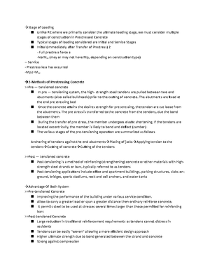 Losses of Prestress sample problem - Example 1 A prestressed concrete ...