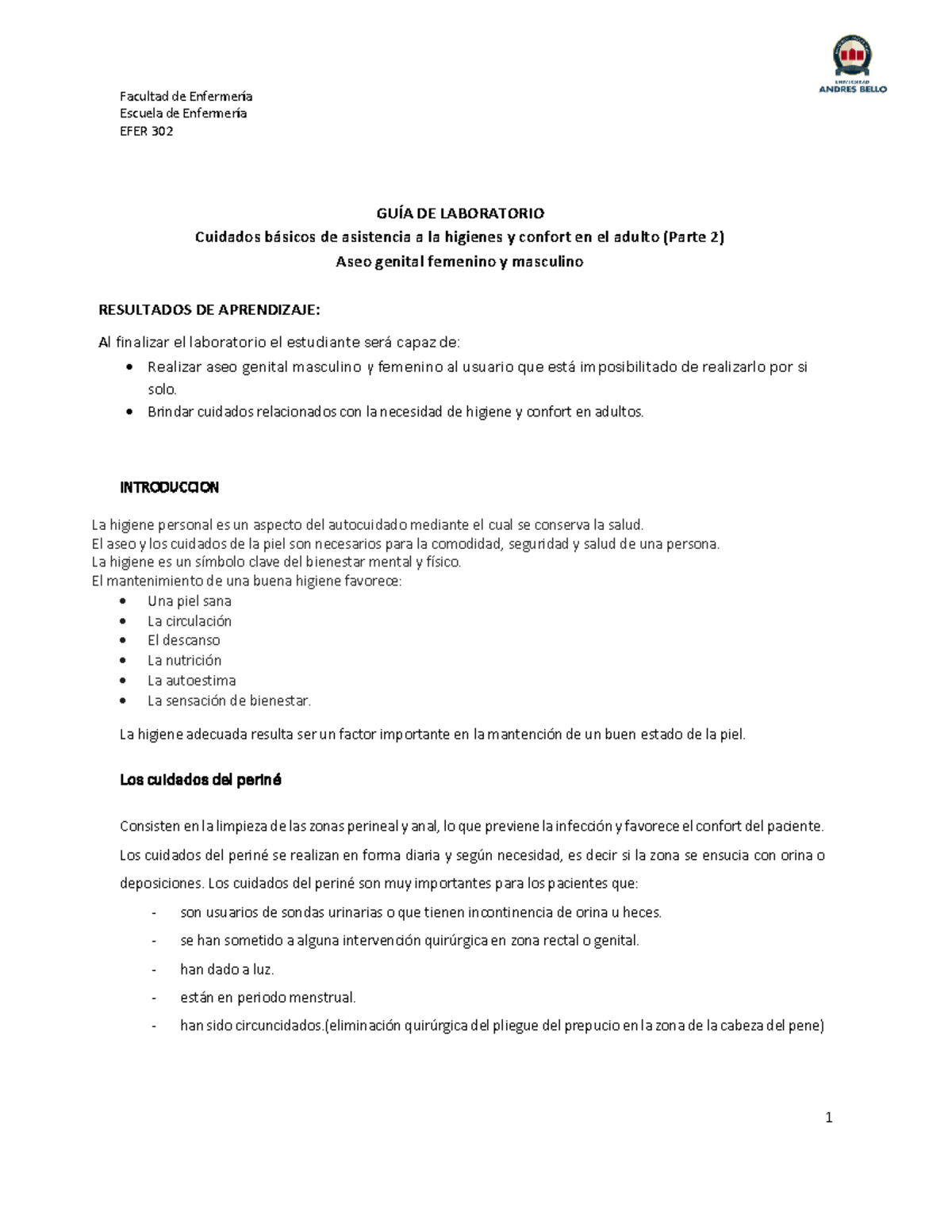 GU%C3%8DA++ Estudiantes+ASEO+ Genital+ Masculino+Y+ Femenino - Facultad ...