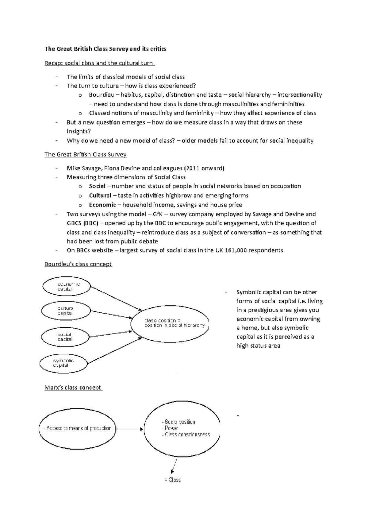 Lecture 13 The Great British Class Survey and its critics - The Great ...