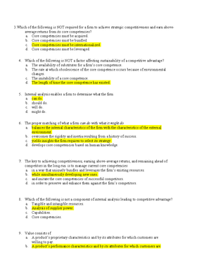 Unit 2 - Tutorial Sheet-Answer - STRATEGIC MANAGEMENT UNIT 2 – The ...