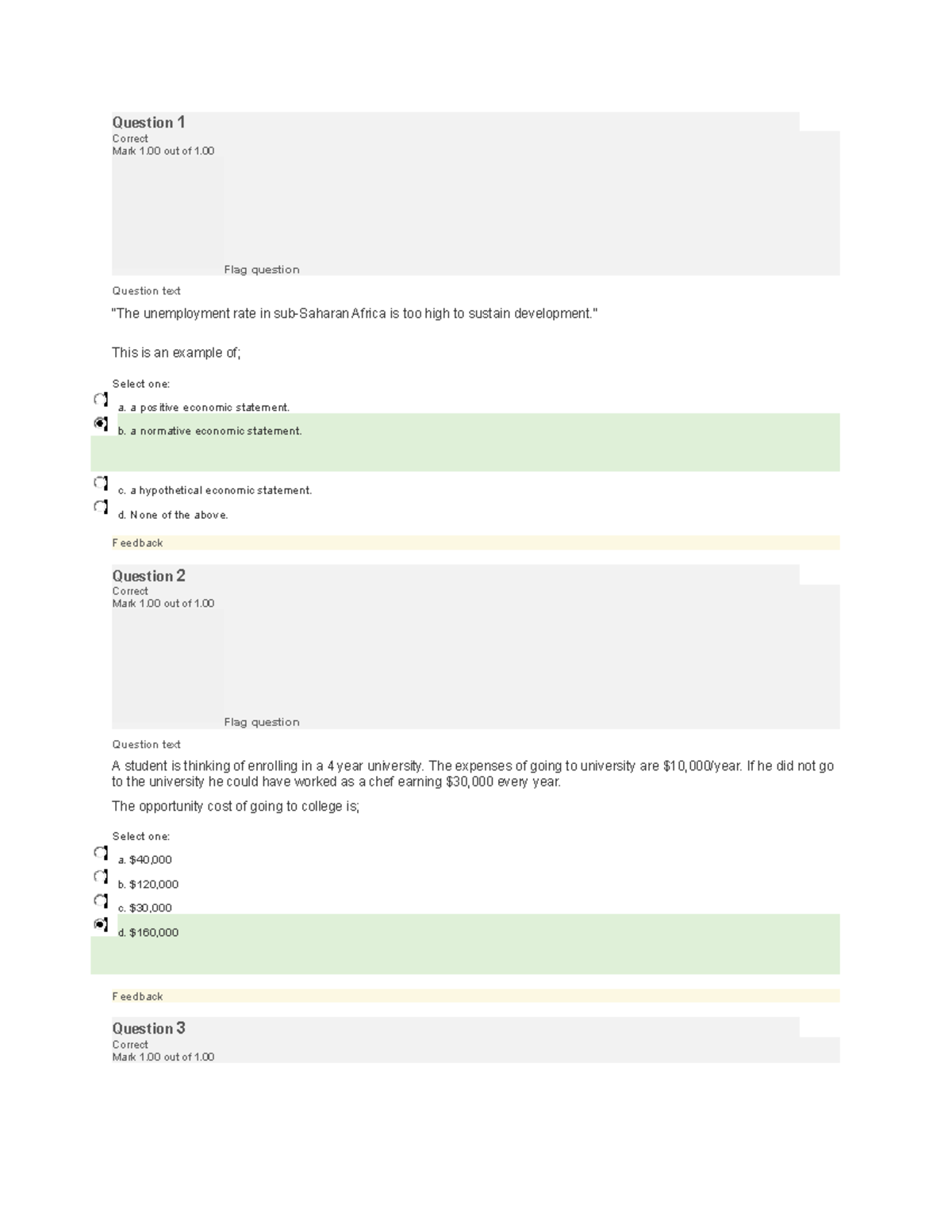 Final Quiz-Micro Economics-Use as a guide for your next quiz; you won't ...