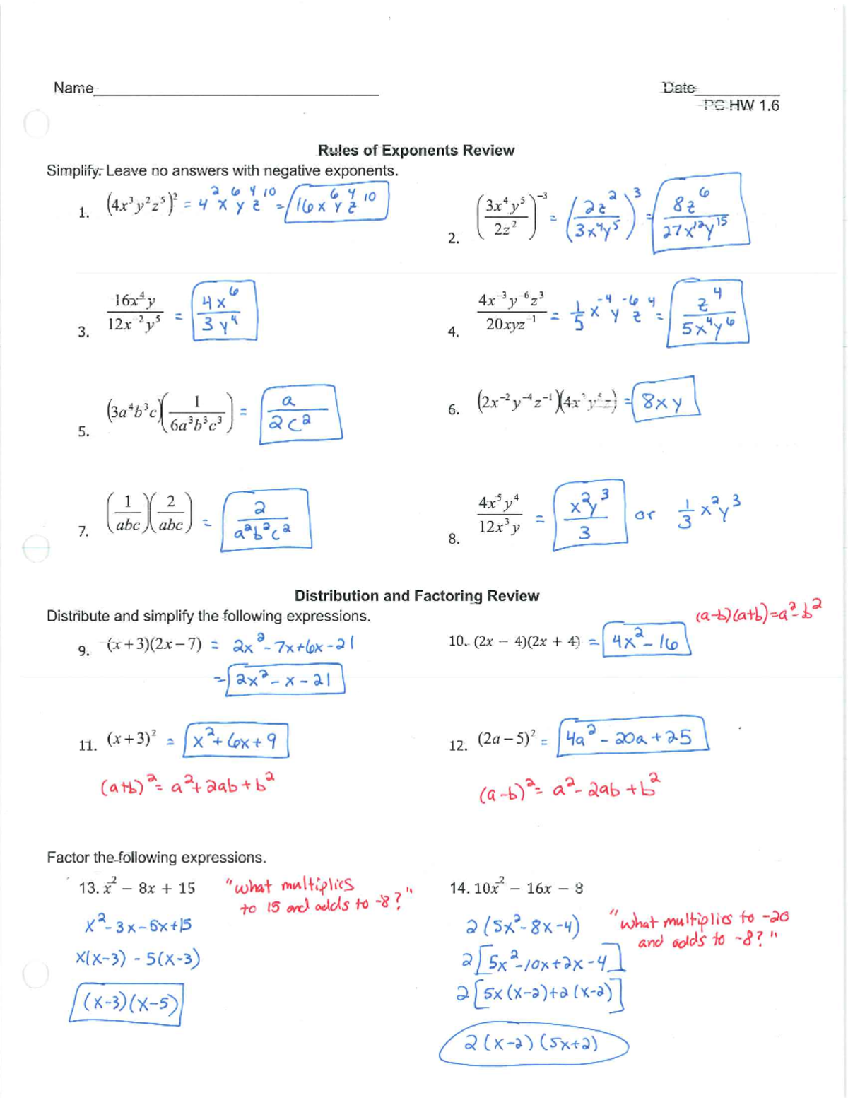 PC+HW+1.6 key- MTH 161 - Studocu