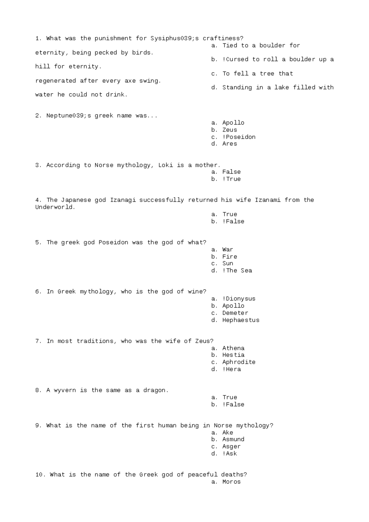 FASH 207 Lecture Notes 7 - What was the punishment for Sysiphus039;s ...