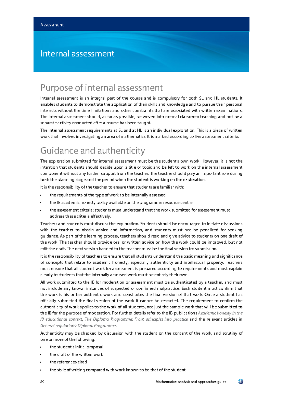 [SL AA]-IA Criterion - PRACTICE MATERIALS - Purpose of internal ...