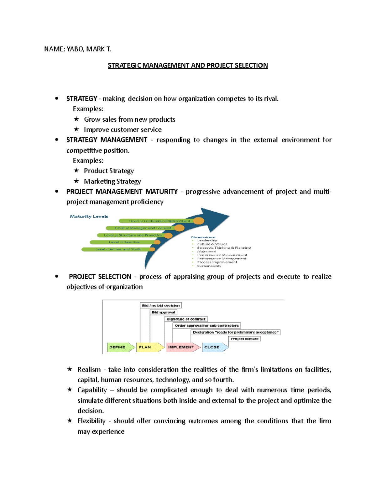 YABO, MARK T. MA 112 (Project Mngt) M-F 12-2Pm Summer 2022 - NAME: YABO ...
